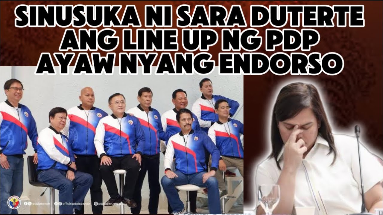 ITO PATUNAY NA KINAHIYA NI SARA DUTERTE ANG LINE UP NG PDP, AYAW MAG ...