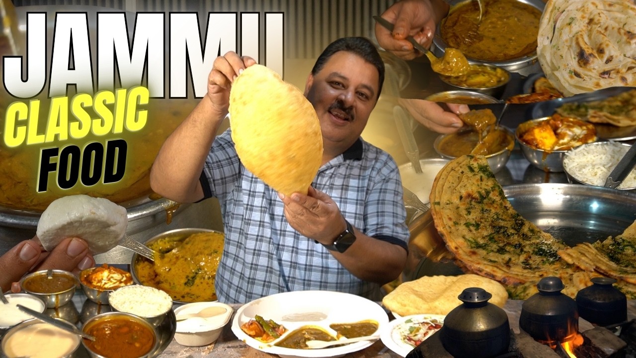 Must-Try VEG Street Food in Jammu! Kaladi Kulcha, Puri Chole, Dosa ...
