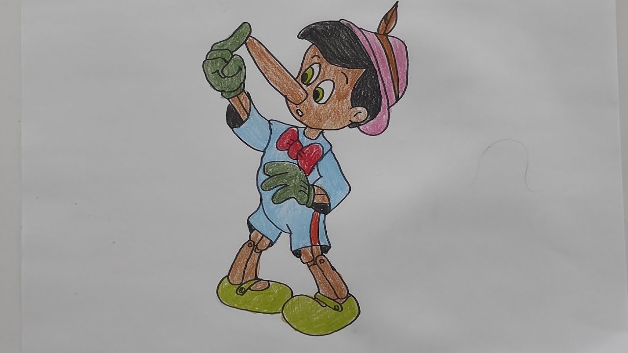 HOW TO DRAW PINOCIO STEP BY STEP? #drawing #art #pinocchio - YouTube