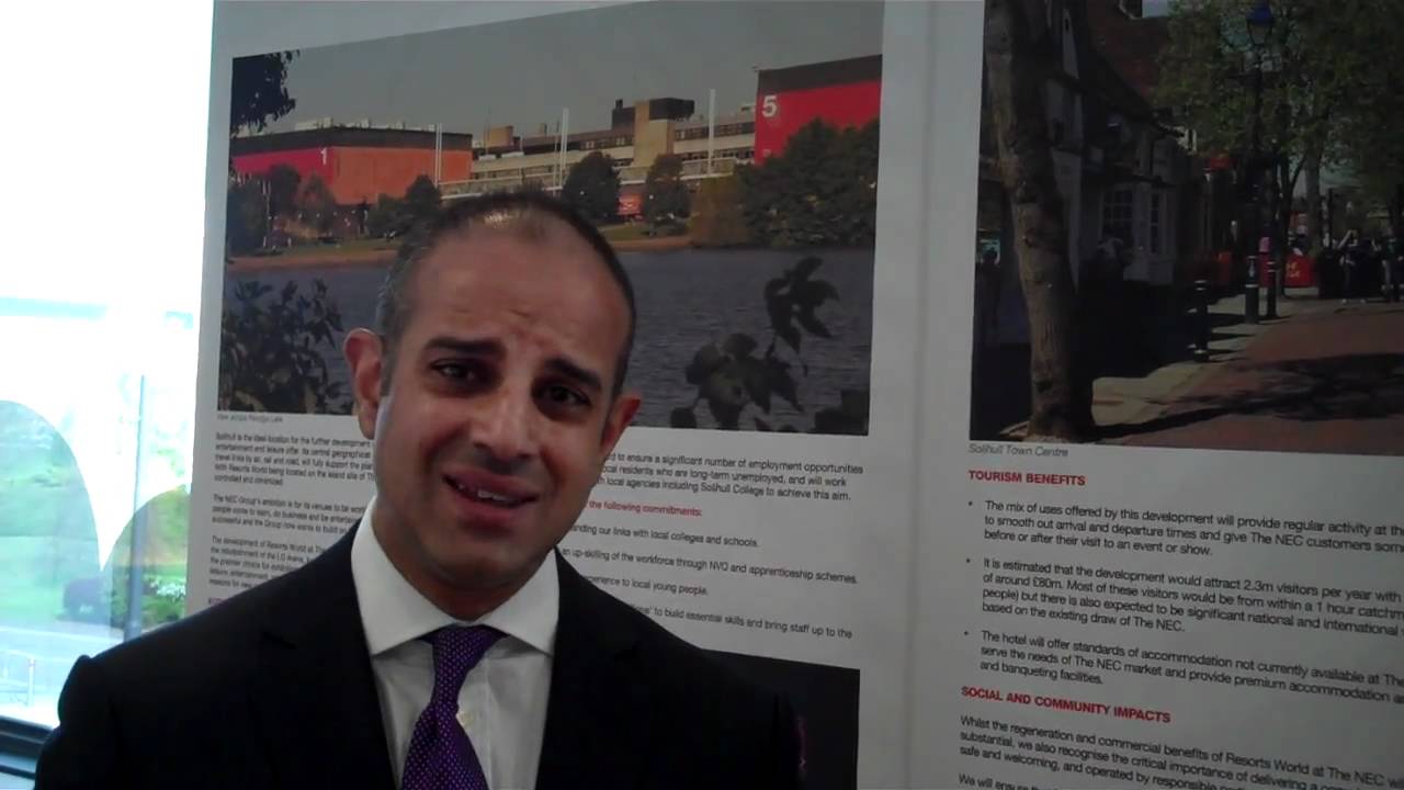 NEC Group chief executive Paul Thandi discusses a planned new casino ...