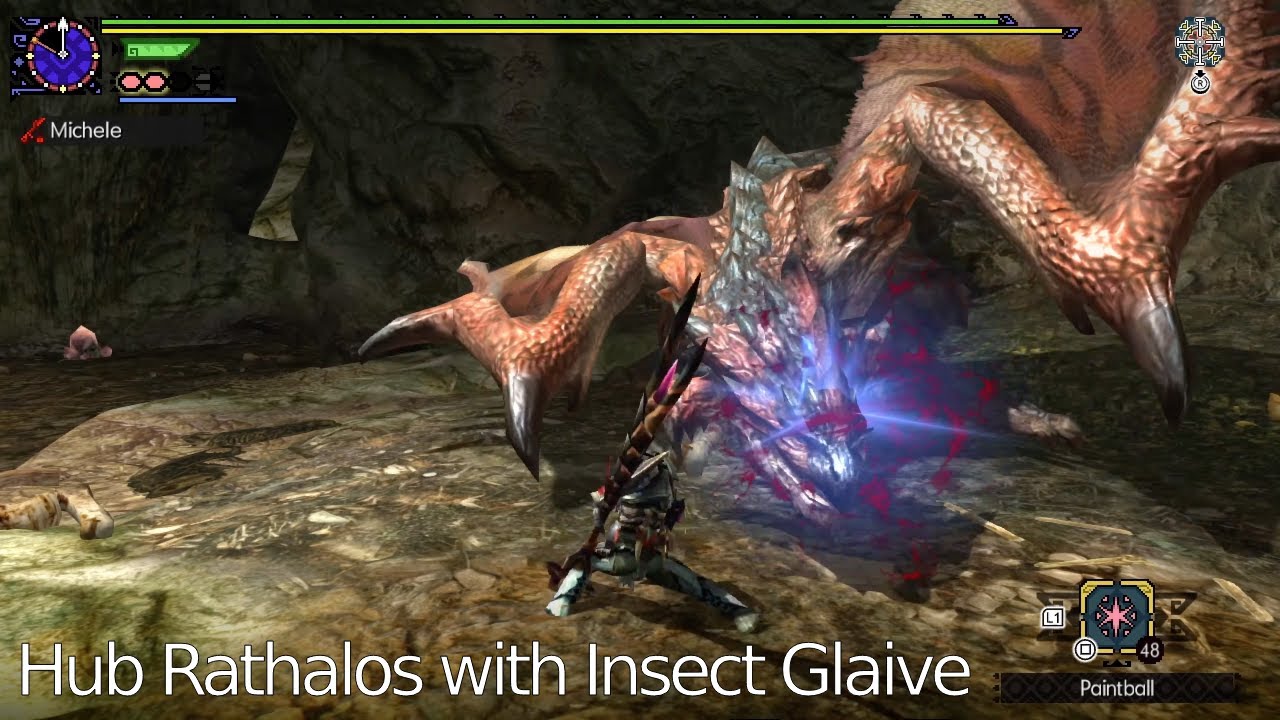 Extra Hunt: Hub Rathalos with Insect Glaive - YouTube