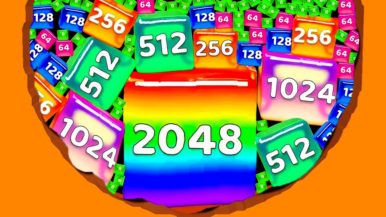 JELLY CUBES 3D - 2048 Merge Blocks (Full Walkthrough) | Satisfying ...