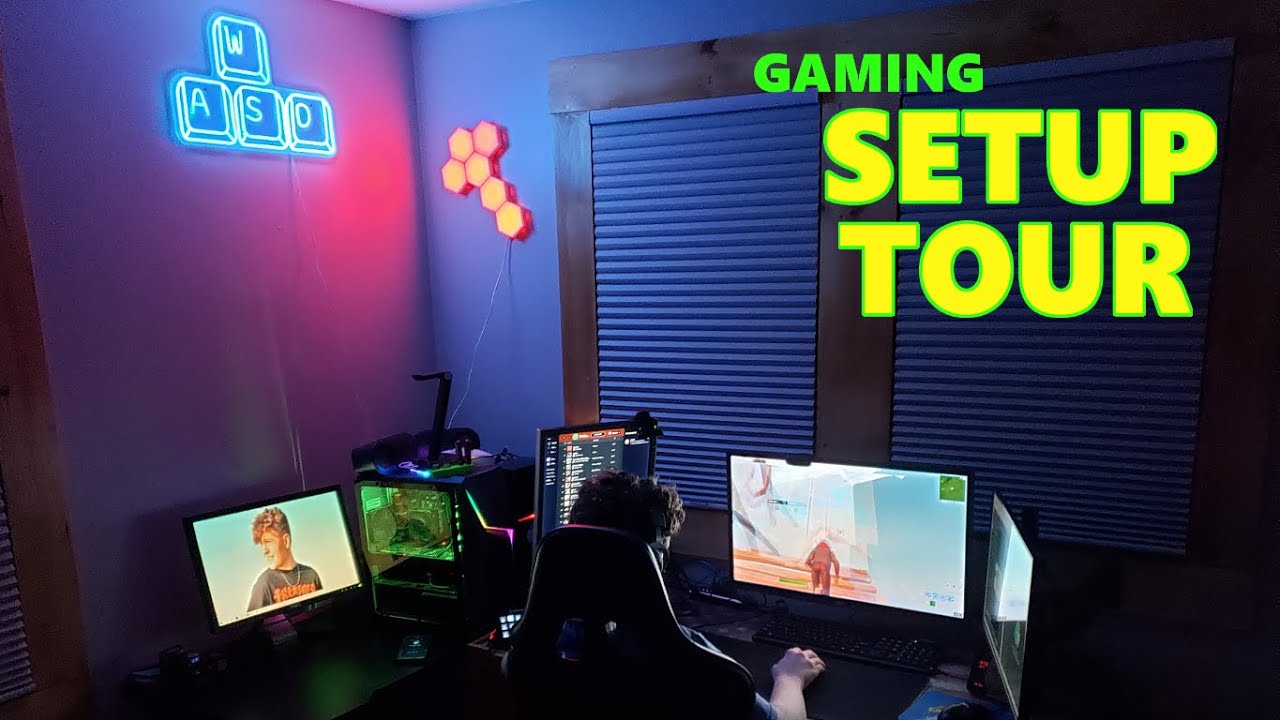 GAMING SETUP TOUR! - YouTube