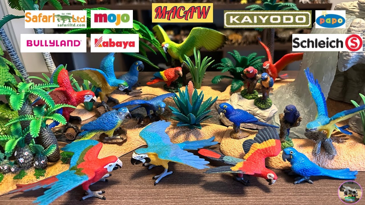 Macaw 7 Brand Safari Ltd Mojo Papo Schleich Bullyland Kabaya Kaiyodo ...