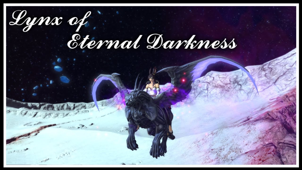 FFXIV - Lynx of Eternal Darkness Mount (from The Minstrel's Ballad ...