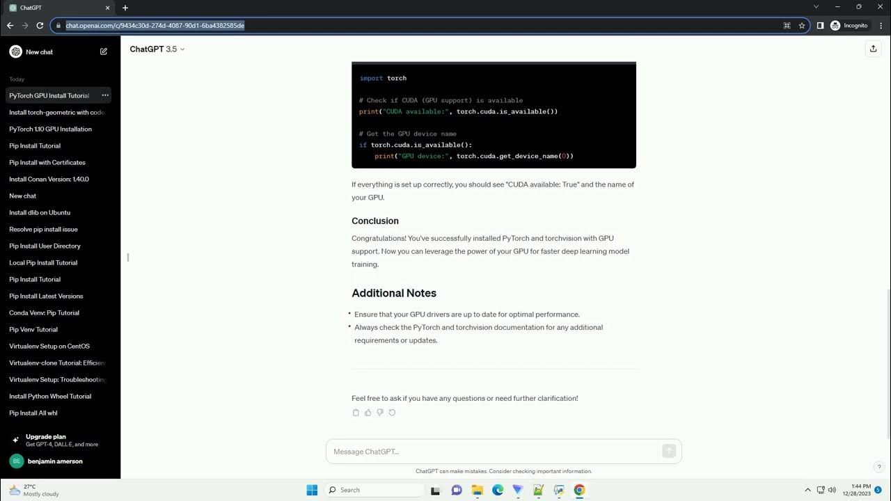 Pip Install Torch Torchvision Gpu Youtube