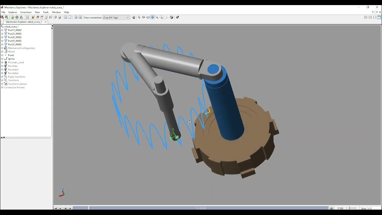 Robótica Cinemática inversa Robot Scara 3GDL en Matlab - YouTube