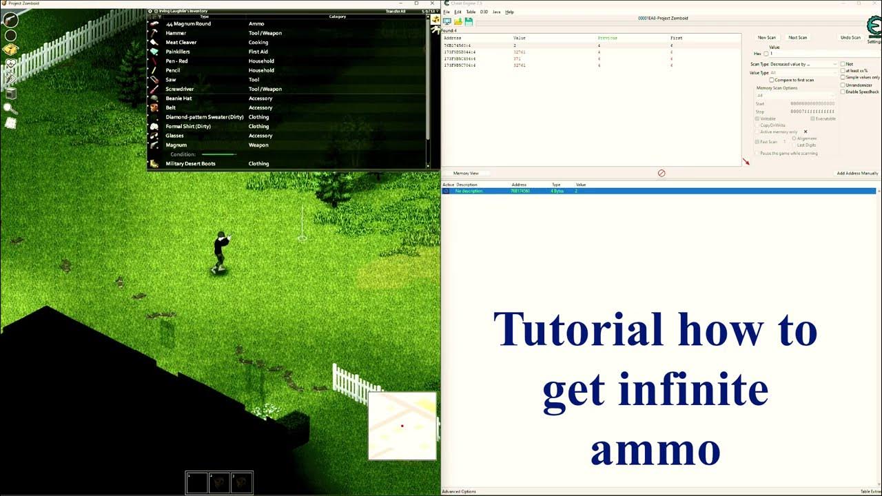 Project Zomboid - Infinite Ammo tutorial - YouTube