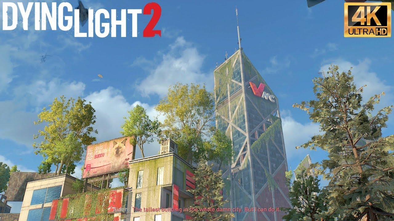 climbing the biggest building in Ding light 2 vnc without grappling ...