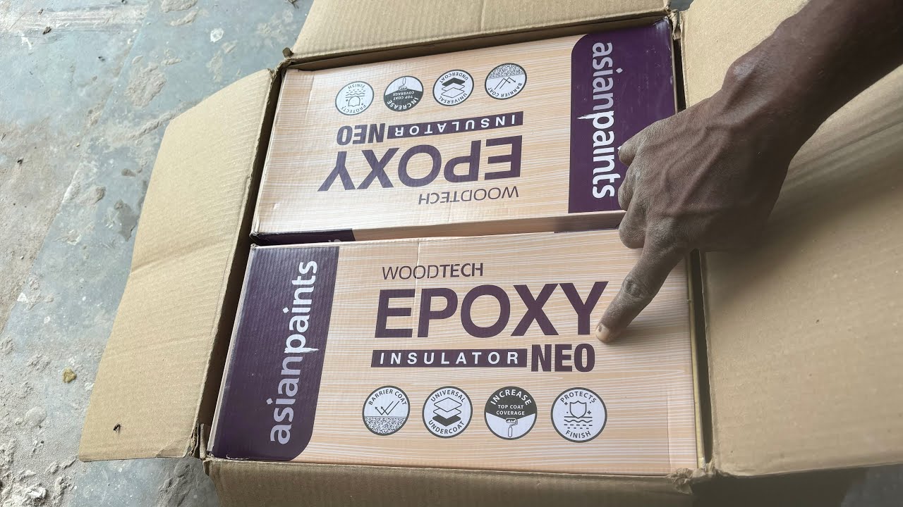 How To Asian Paint l Epoxy Neo insulator Apply Wood Polish l Spray Pu ...