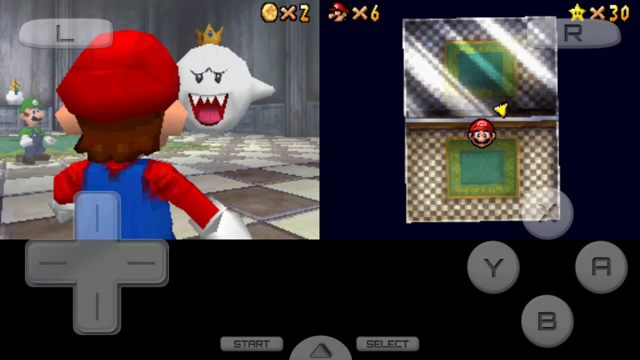 Super Mario 64 ds Mario getting the Luigi key - YouTube