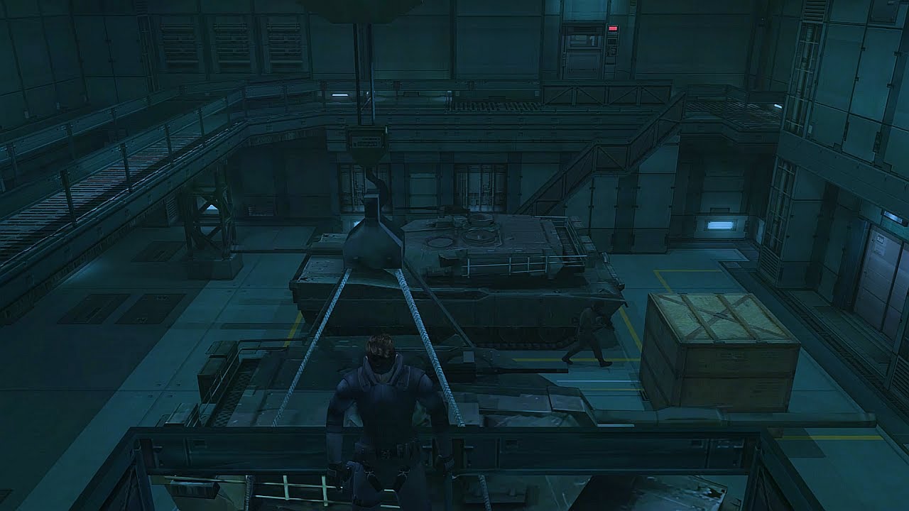 Tank Hangar & Holding Cells (Metal Gear Solid: The Twin Snakes) - YouTube