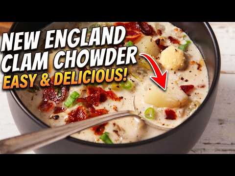 Creamy Seafood Chowder | Classic New England Clam Chowder Soup