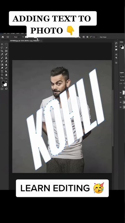 Adding Text Photo in photoshop - YouTube