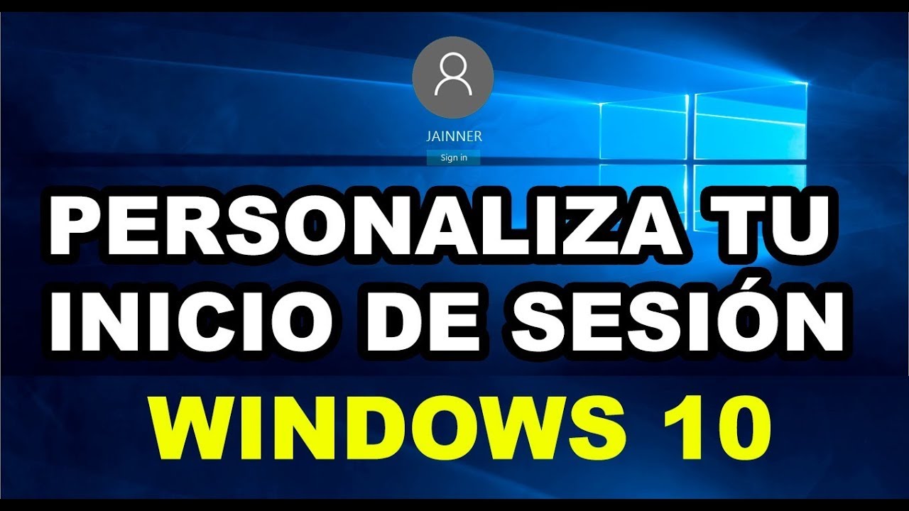 Cómo Cambiar La Pantalla De Inicio De Windows 10 - YouTube