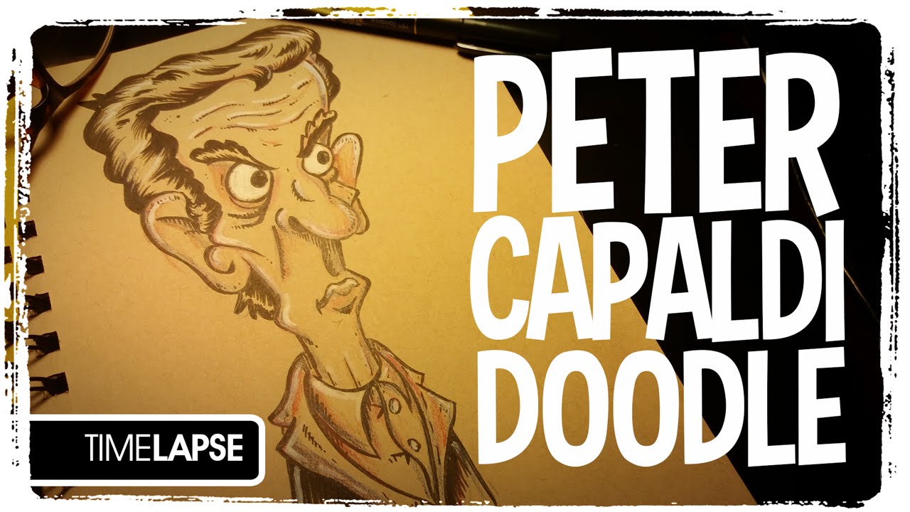 Speed Drawing: Peter Capaldi (Doctor Who) - YouTube