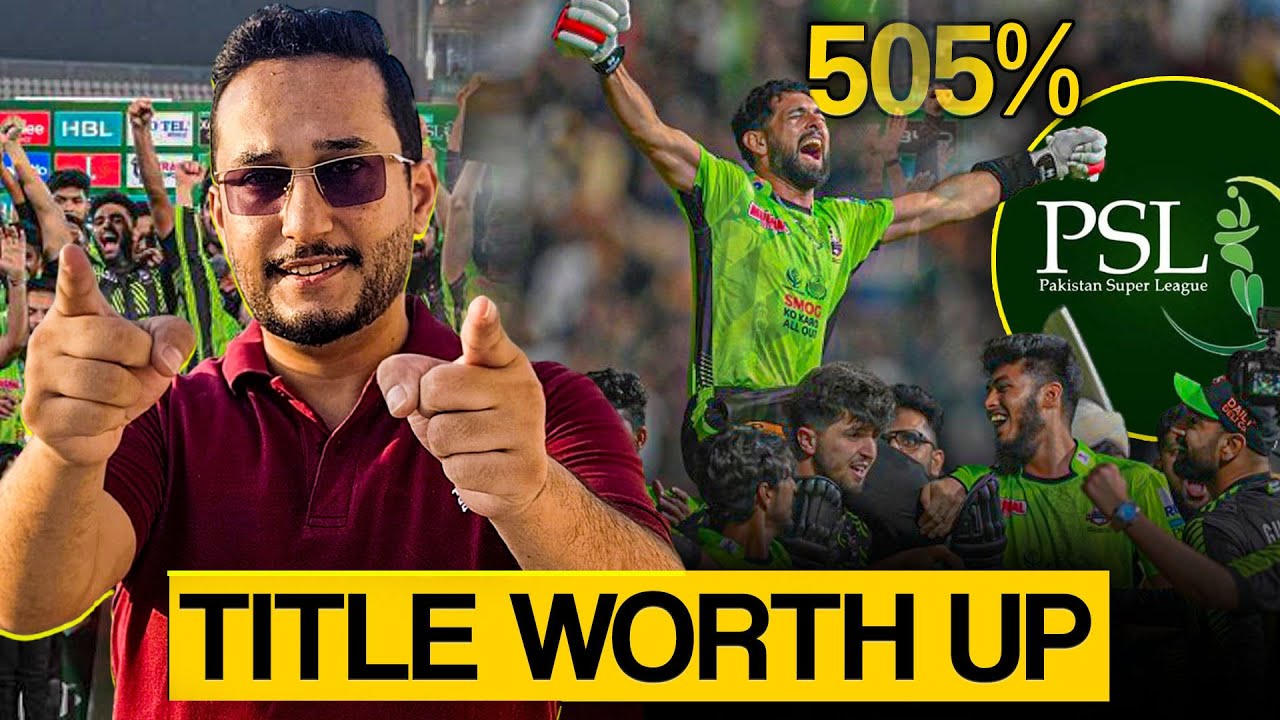 PSL title sponsorship rights has been increased by 505% 🇵🇰🏏 - YouTube