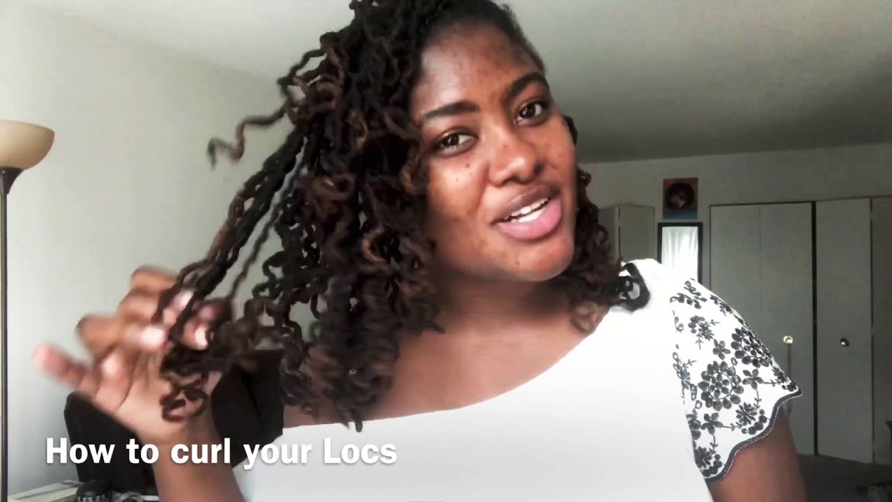 How to curl your locs (without Rods) - YouTube