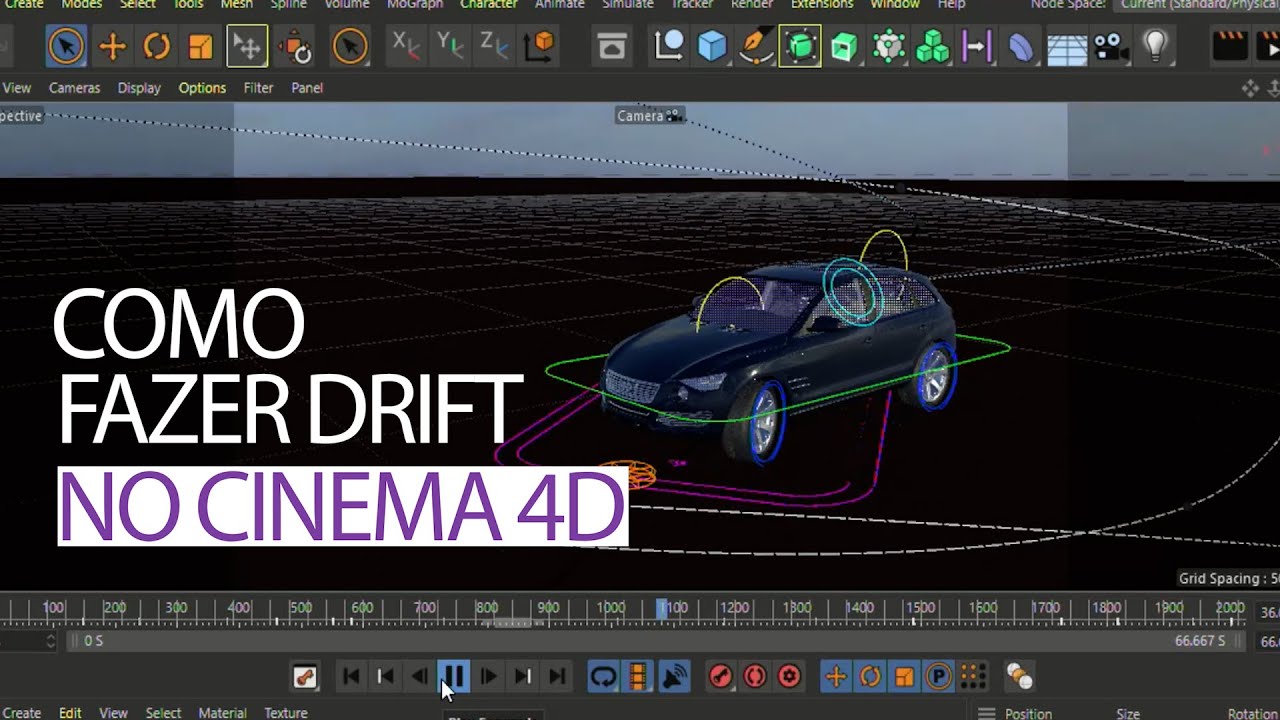 Drift Car -Cinema 4D s24 -TUTORIAL - YouTube