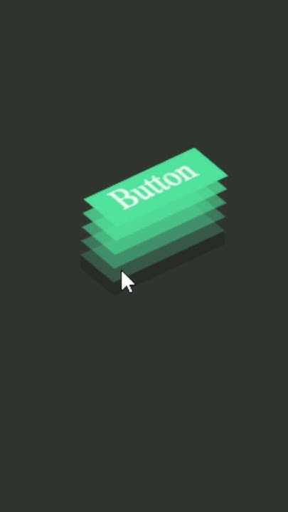 3d Button Using Html And Css Html Css Coding Programming Shorts