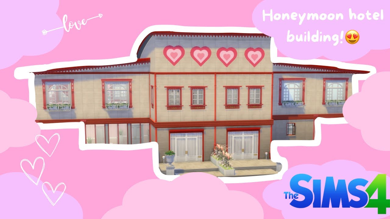 Building a ROMANTIC HONEYMOON HOTEL using the LOVESTRUCK pack!😍 - YouTube