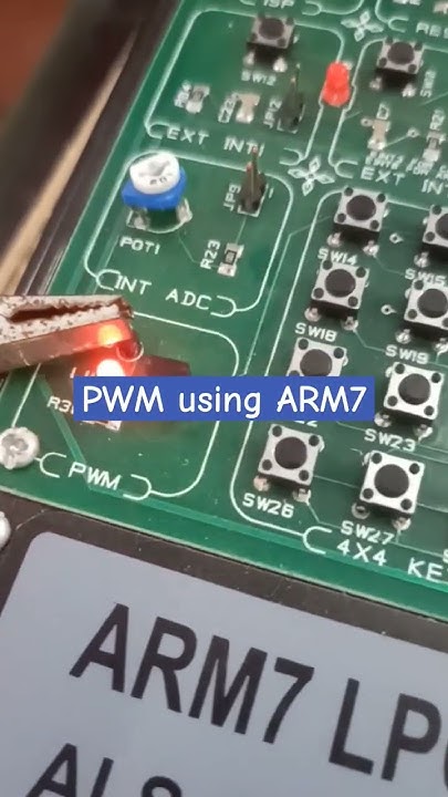 Pulse Width Modulation (PWM) using ARM7 #education - YouTube