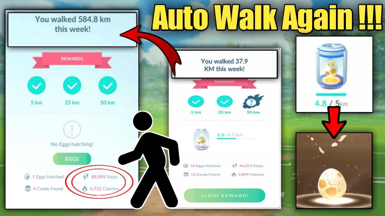 Auto Walk work again in Pokemon Go | How to auto walk in Pokemon Go ...