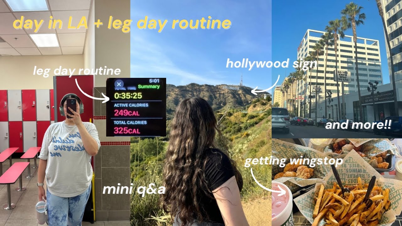 La Vlog ⭐️ Filming In Hollywood Leg Day Routine More Youtube