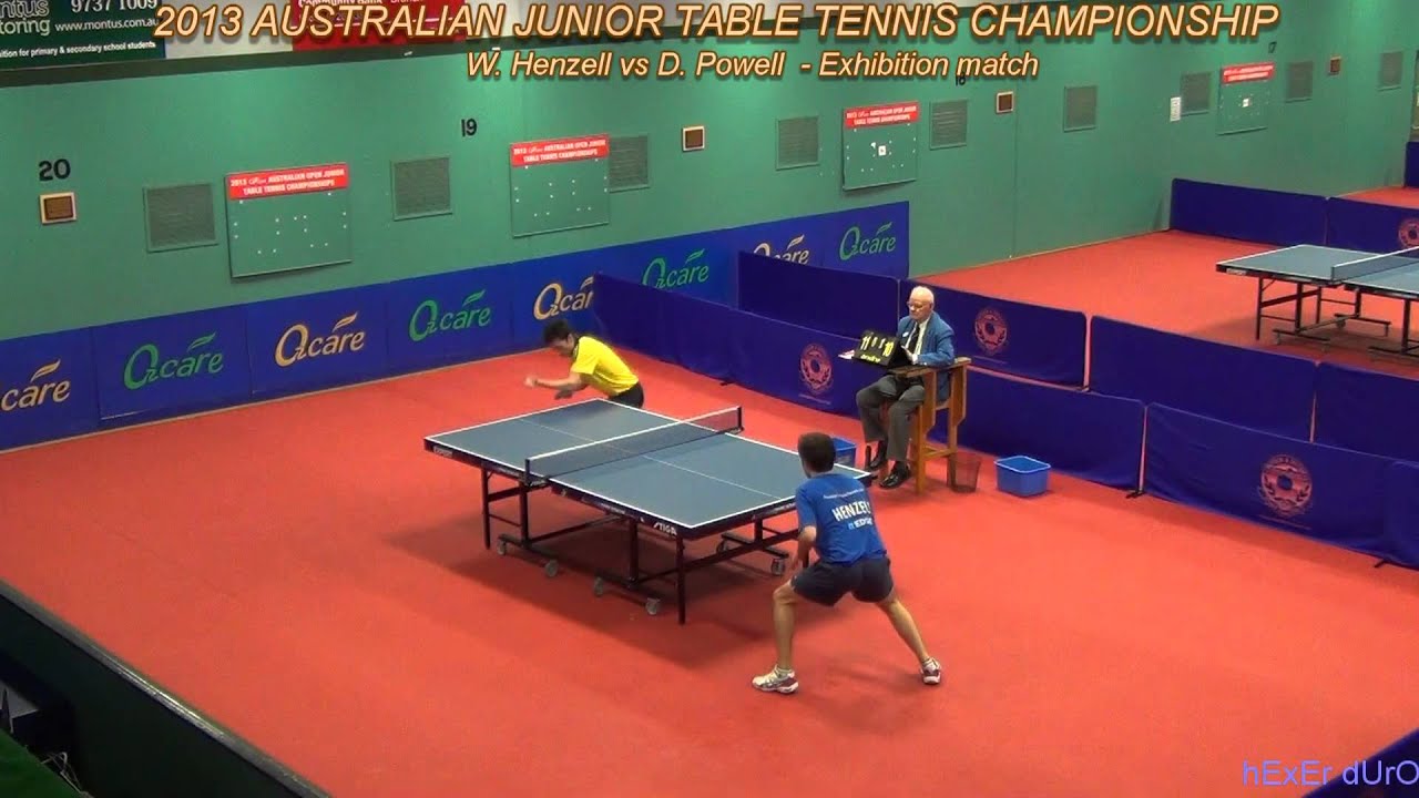 2013 Australian Junior Table Tennis Championships Exhibition Match ...