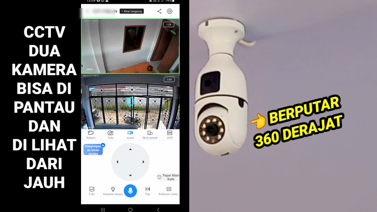 TES CCTV UNEED JARAK JAUH 30 KM PAKAI APLIKASI V360 - YouTube