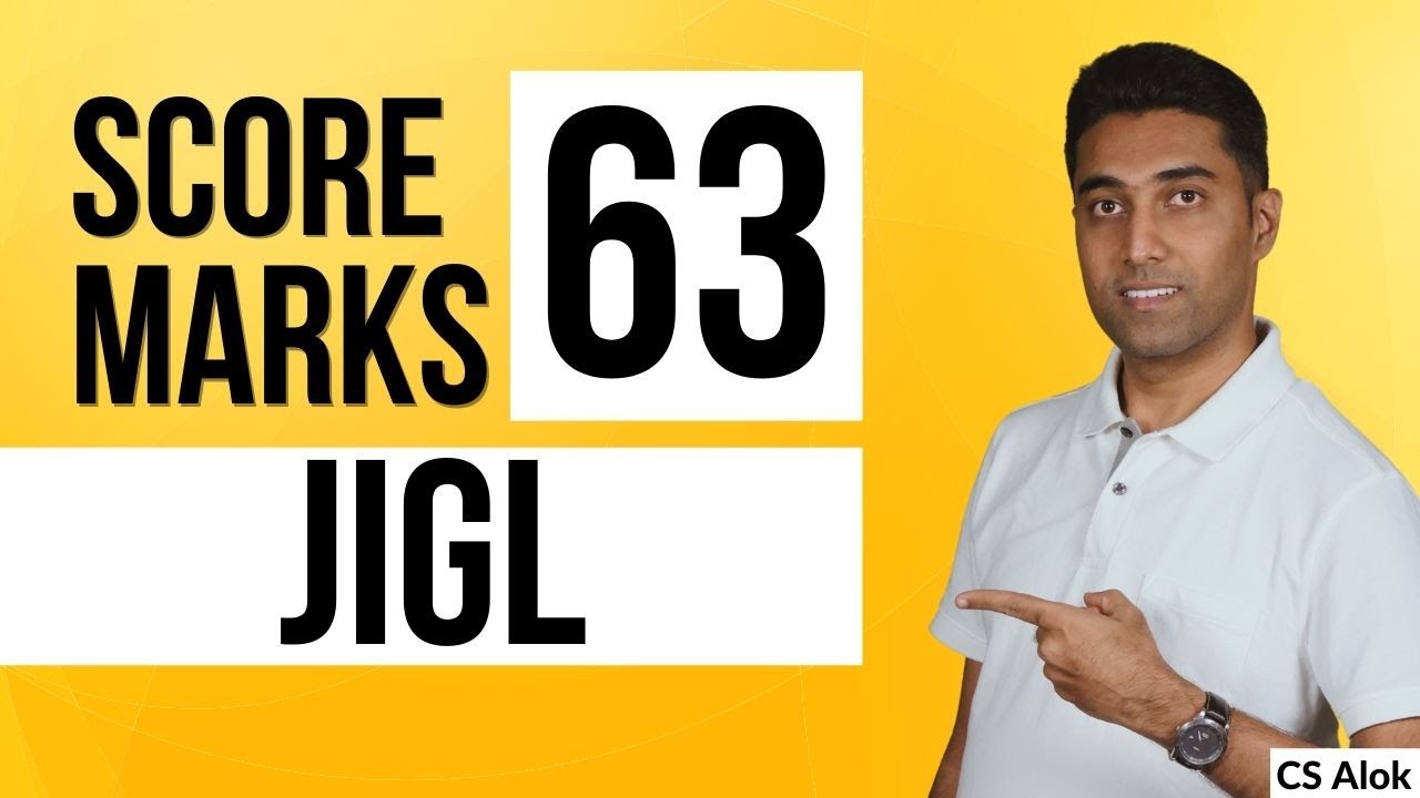 CS Executive : JIGL Analysis of Answer Sheet to Score 63 Marks - YouTube