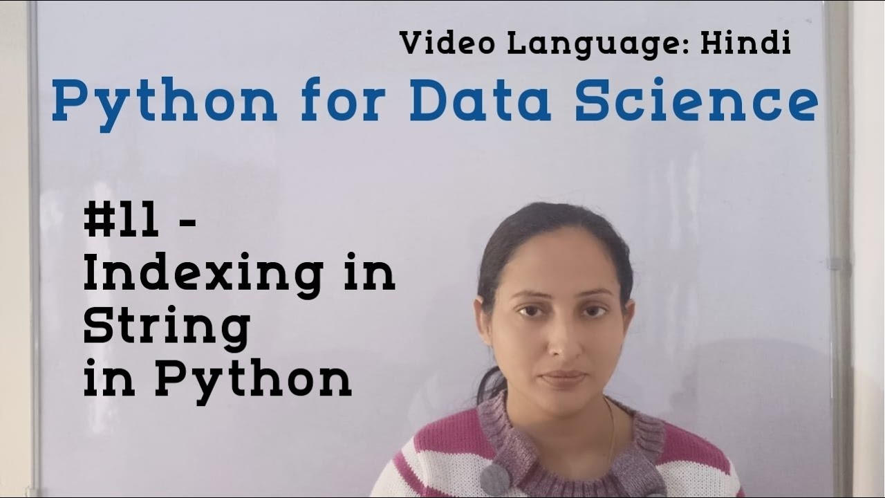 11 Indexing In String Python Tutorial In Hindi Python Tutorial 7155