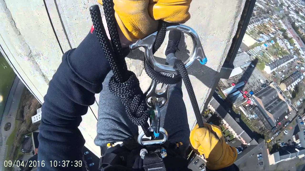 GoPro Abseiling Northampton Lift Tower (National Abseil Centre) - YouTube