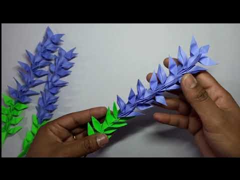 Origami Lavender Flower Tutorial: A Blooming Delight! - YouTube