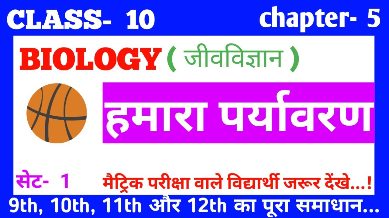 Class 10 Biology chapter 5 our environment | class 10th chapter 5 ...