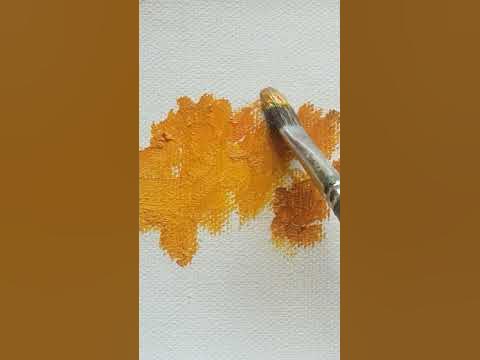 Simple way to Paint Yellow Flowers: Oil Painting Art Journal - YouTube