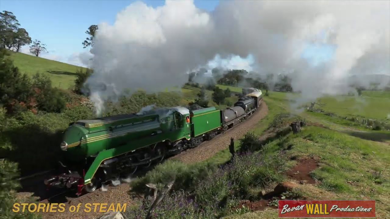 Australian steam locomotive 3801 - Picton to Exeter - September 26th ...