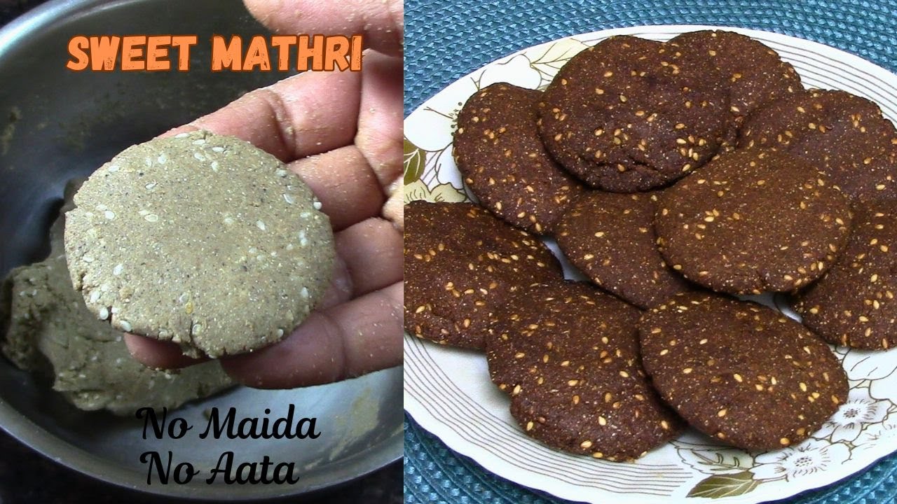 No Maida No Aata Meethi Mathri Recipe | Weight Loss Pearl Millet ...