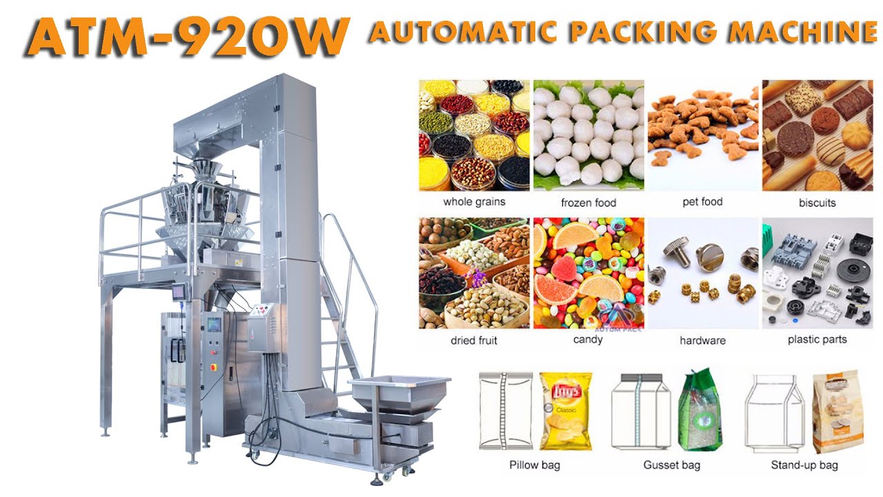 Multi-Function Automatic Food Packaging Machine Snack Chips Bagging ...