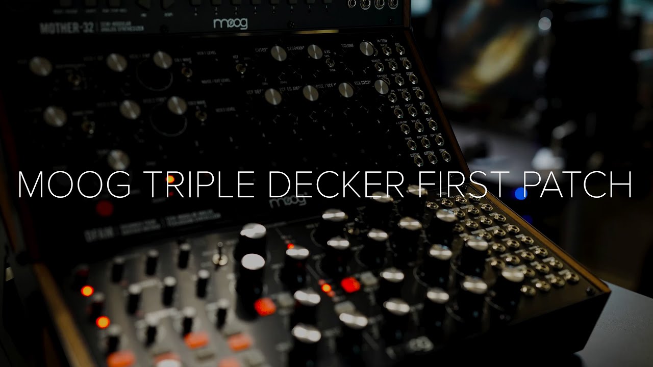 MOOG FIRST PATCH Feat. Subharmonicon, Mother 32, DFAM, STRYMON Nightsky ...