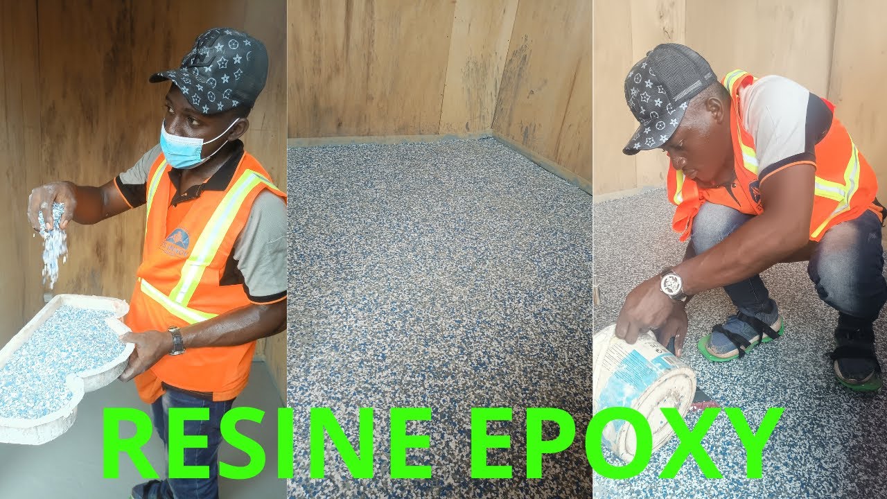 Technique de revetements de sol en RESINE EPOXY design FLAKES de A a Z ...