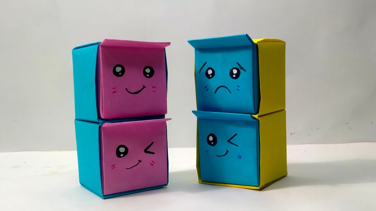 Origami drawers - how to make origami drawers - YouTube