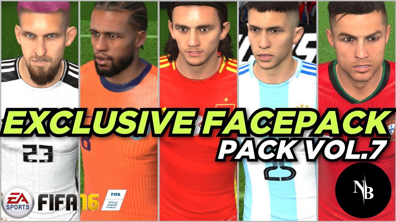 EXCLUSIVE FACEPACK VOL.7 FIFA 16 MOBILE - YouTube