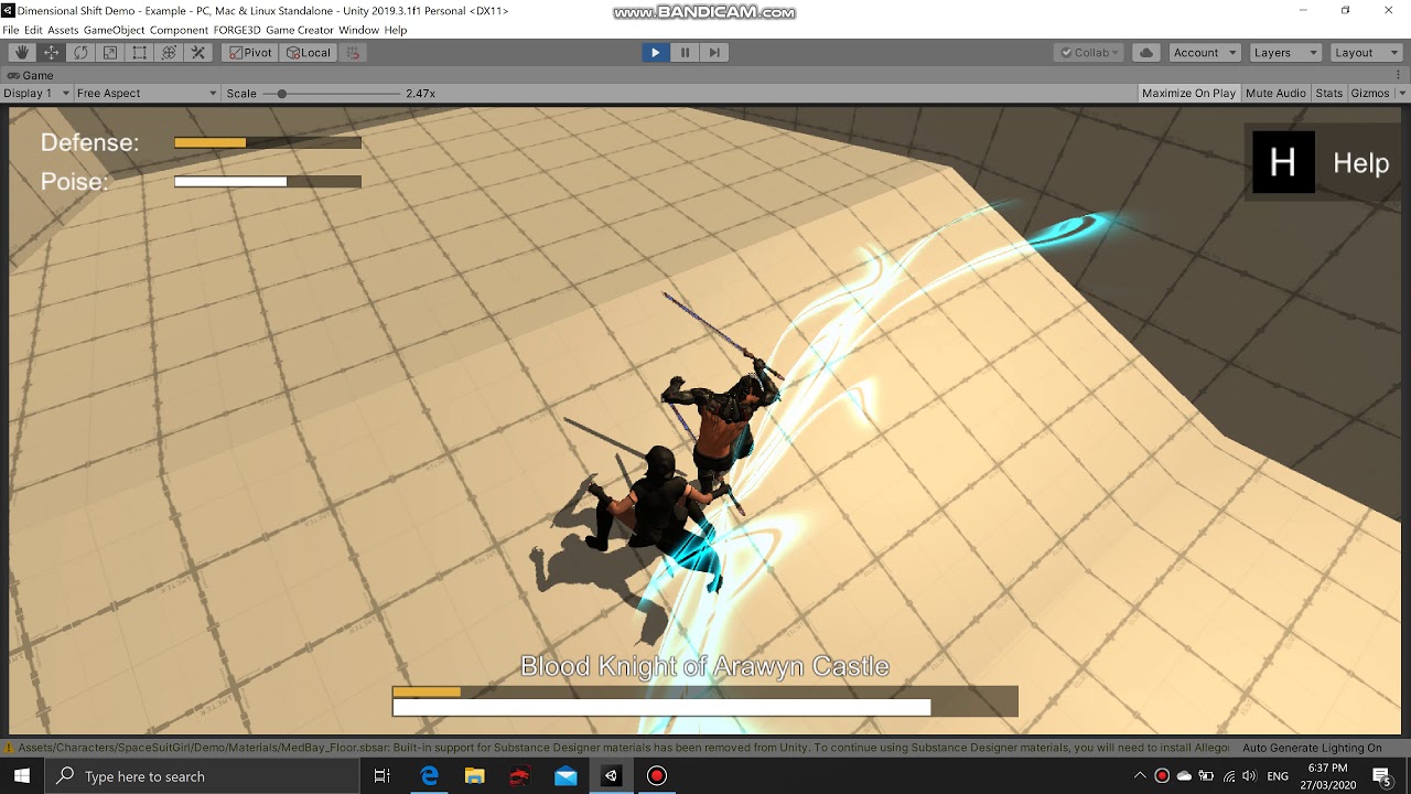 Unity Game Creator AAA looking Indie Game Dimensional Shift Basic Sword ...