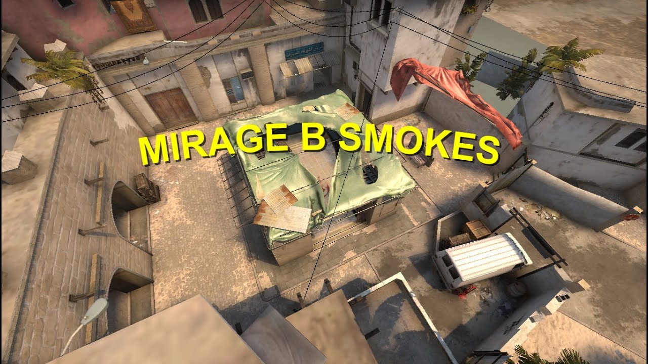 CS:GO MIRAGE B SMOKES - YouTube