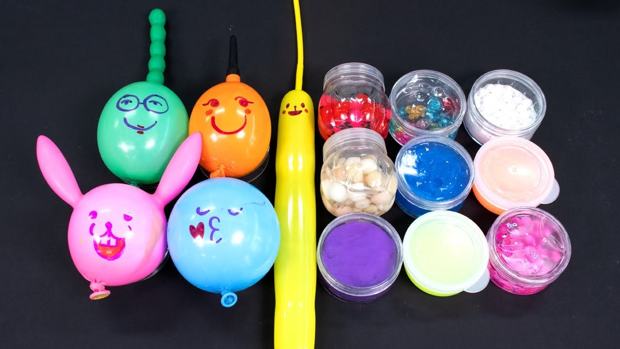 Mixing Slime With Random Balloons And Store Slime | Satisfying Slime ...
