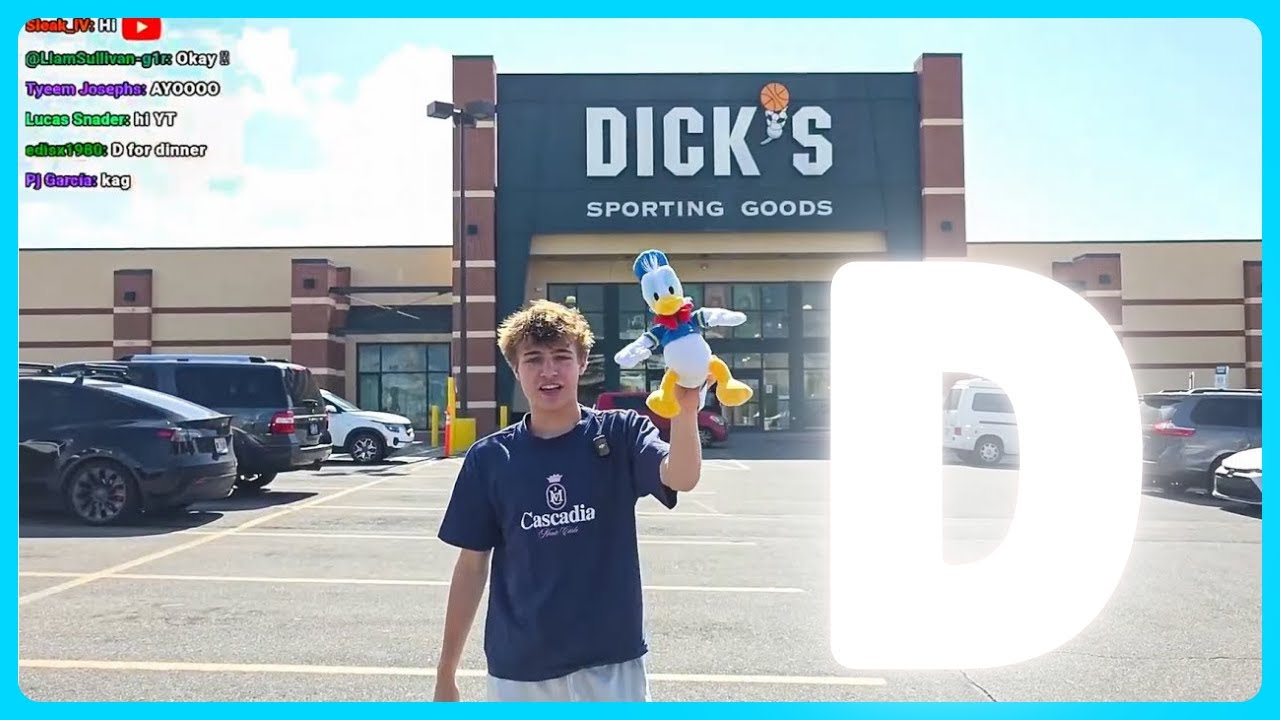 D**K'S Sporting Goods 💀 — Cruz Alphabet IRL (Full VOD) - YouTube
