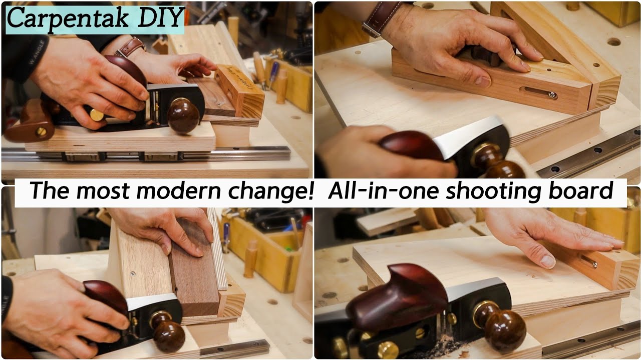 ⚡Shooting board that increases the precision of your work! /Making the ...