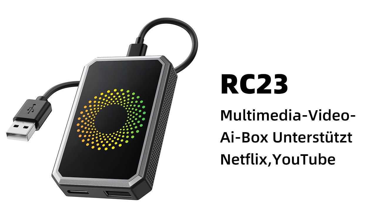 RC23 Carplay AI Adapter: 3-in-1 Magic Video Box for Streaming Netflix ...