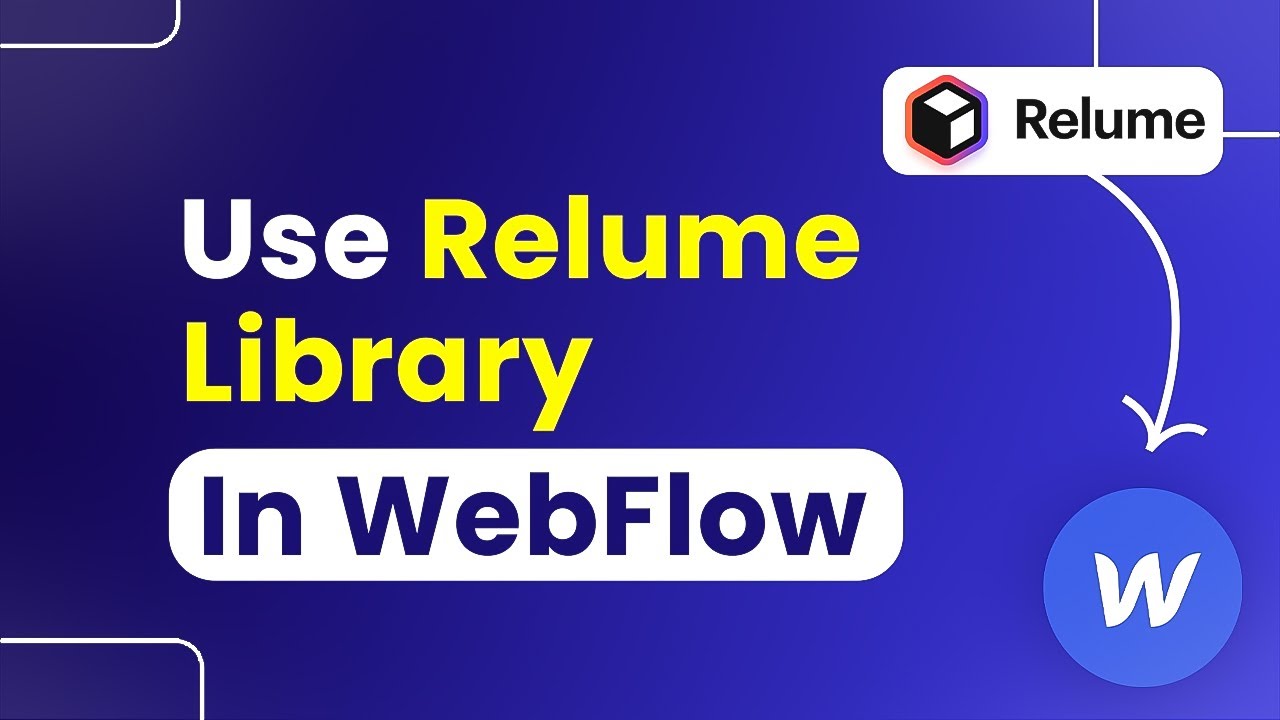 How to use Relume Library in Webflow (Step By Step) - YouTube